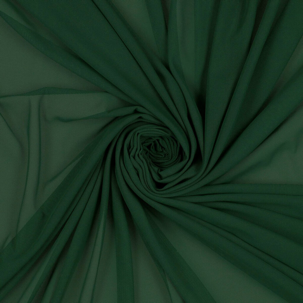 Tessuto Mesh (Tulle) Bielastico - Verde Scuro - Mezzo Metro - www ...